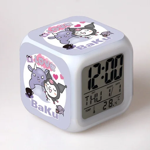 MINISO-Sanrio-Alarm-Clock-Cinnamoroll-Hello-Kitty-Melody-Kuromi-Alarm ...