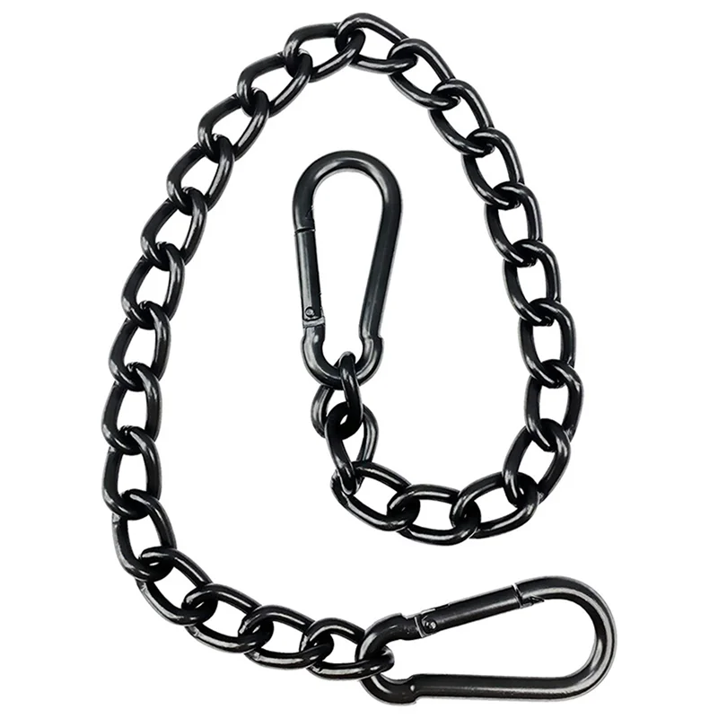 ABUP-2X Steel Hanging Chair Chain With 2 Carabiners, Heavy Duty Porch ...