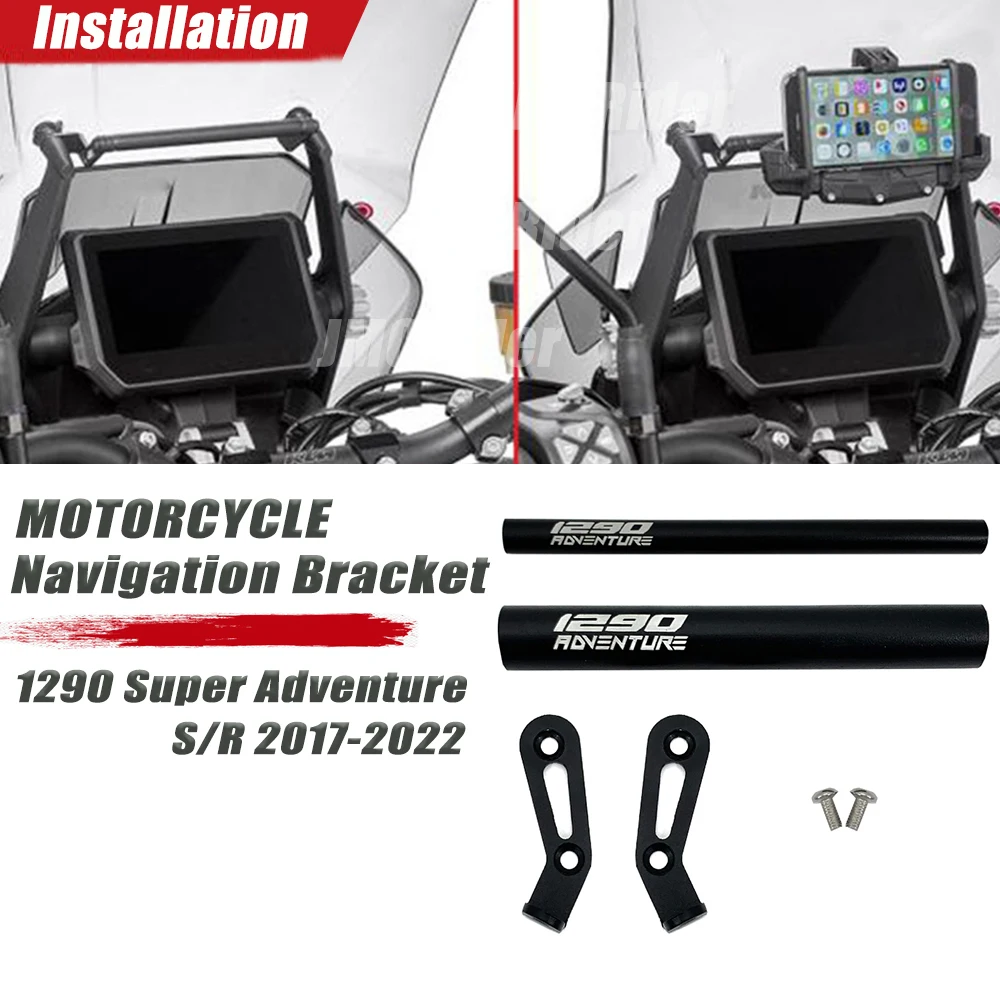 Motorcycle-GPS-Smart-Phone-Navigation-Mounting-Bracket-Adapter-Holder ...