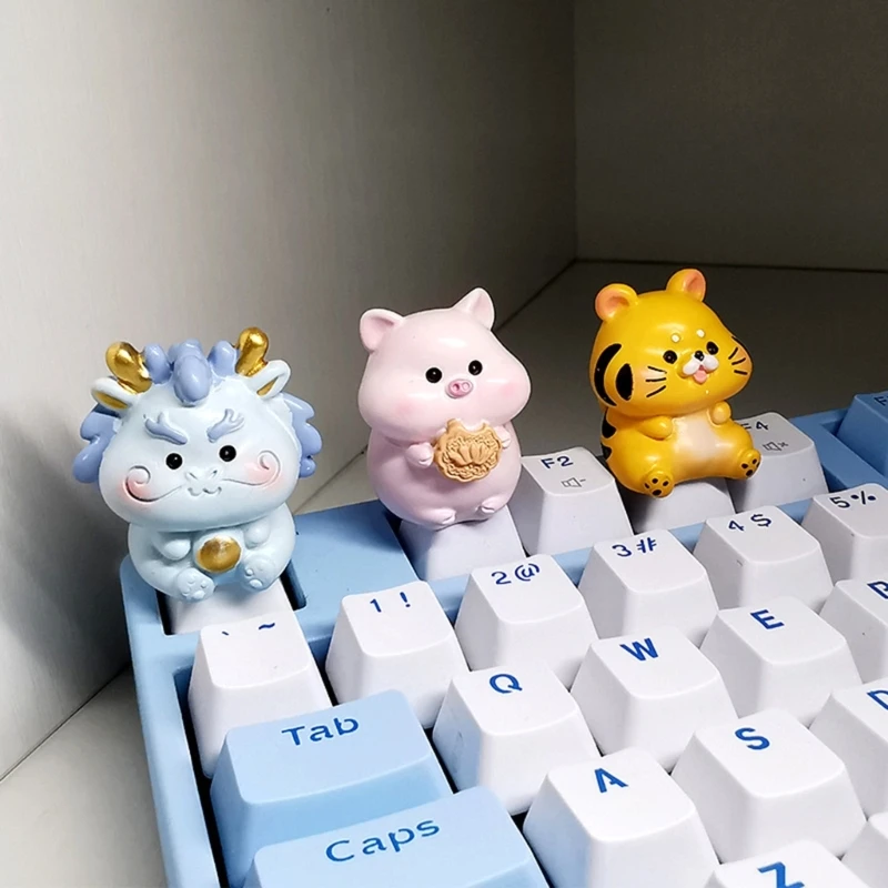 1PC-Zodiac-Animal-Keycap-For-Mechanical-Keyboard-ABS-Resin-3D-Animal ...