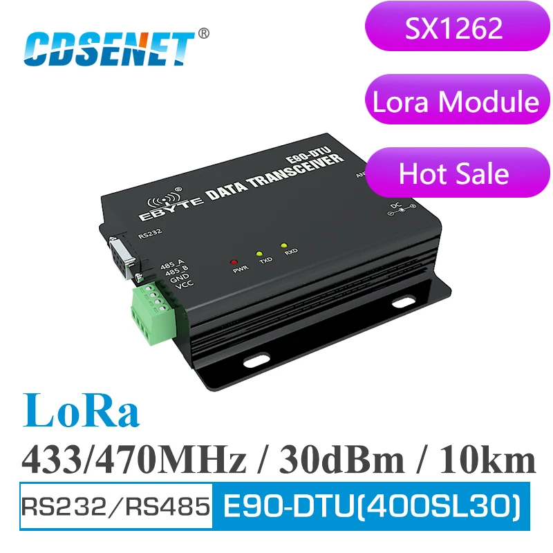 Lora Relay Sx1262 Sx1268 E90-dtu 400sl30 30dbm Rs232 Rs485 - AliExpress