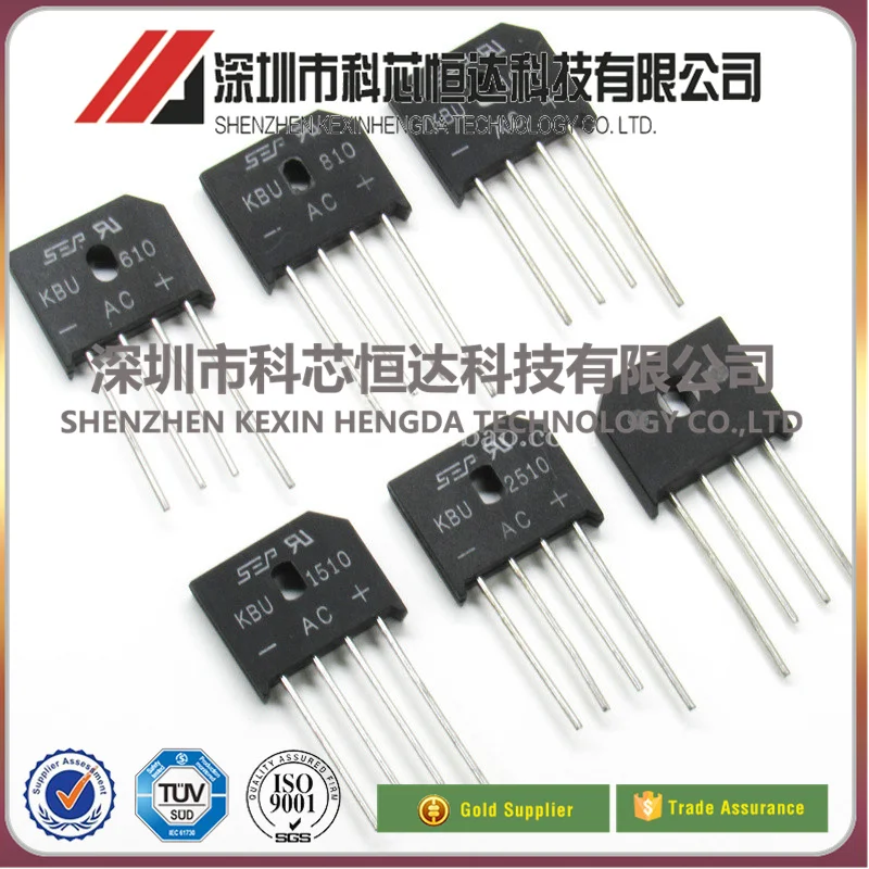 1PCS-KBU606-KBU608-KBU610-KBU806-KBU808-KBU810-KBU1010-KBU1510-KBU2510 ...