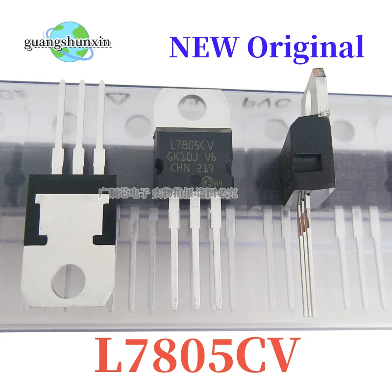 10PCS/LOT L7805cv 5v regulator TO220 7805 TO-220 L7805 LM7805 L7812 Transistor Three Terminal ...