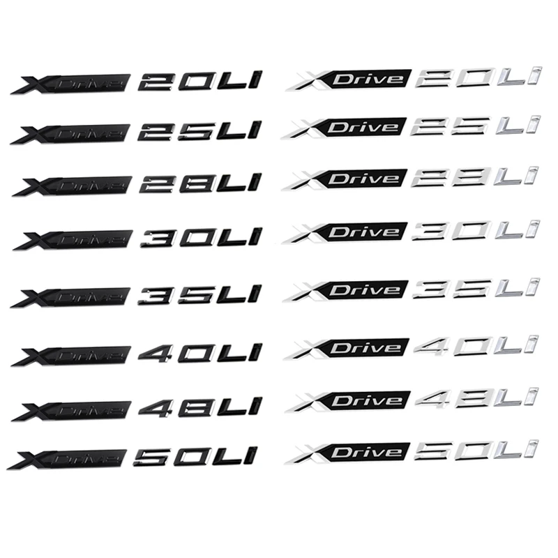 Glossy-Black-New-XDrive-20i-25i-28i-30i-35i-40i-48i-50i-Fender-Emblem ...