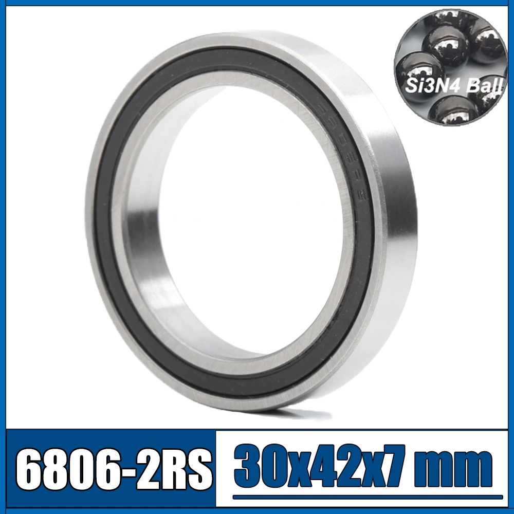 6806 Hybrid Ceramic Bearing 30x42x7 mm ABEC 1 ( 1 PC ) Bicycle Bottom ...