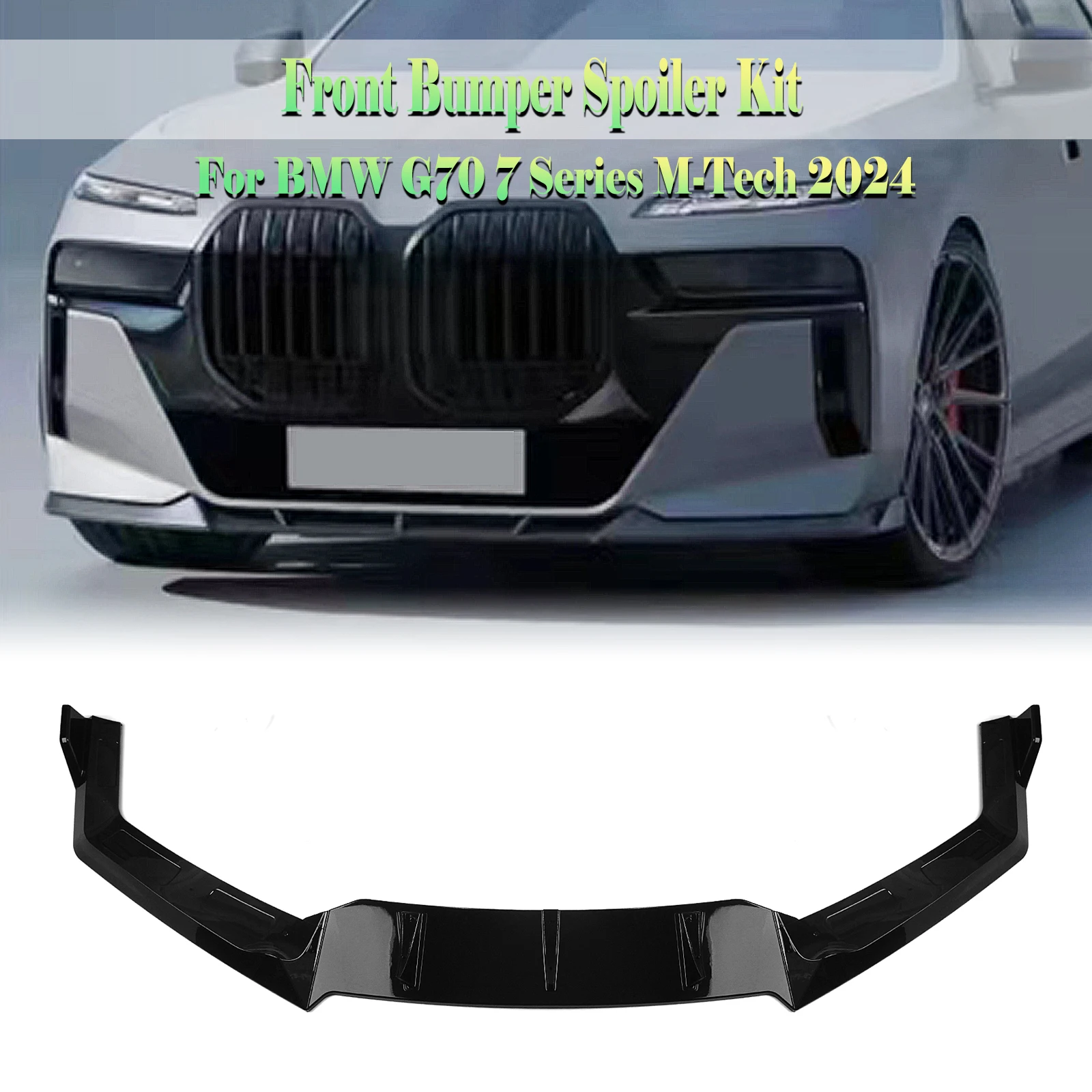 For BMW 7 Series G70 M Tech Sport 2024-2025 Front Bumper Spoiler Lip ...