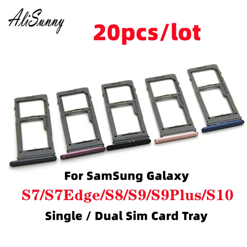 AliSunny 20pcs SIM Card Tray Holder for SamSung Galaxy S7 S8 S9 S10 ...