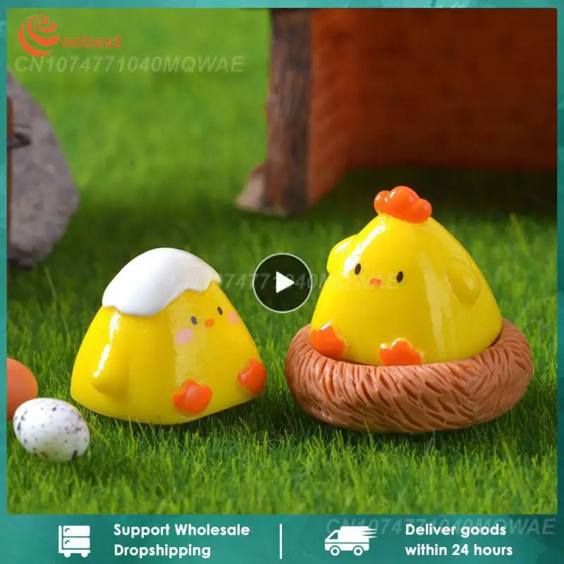Baratijas-de-jardiner-a-Accesorios-de-escritorio-pollito-de-resina ...