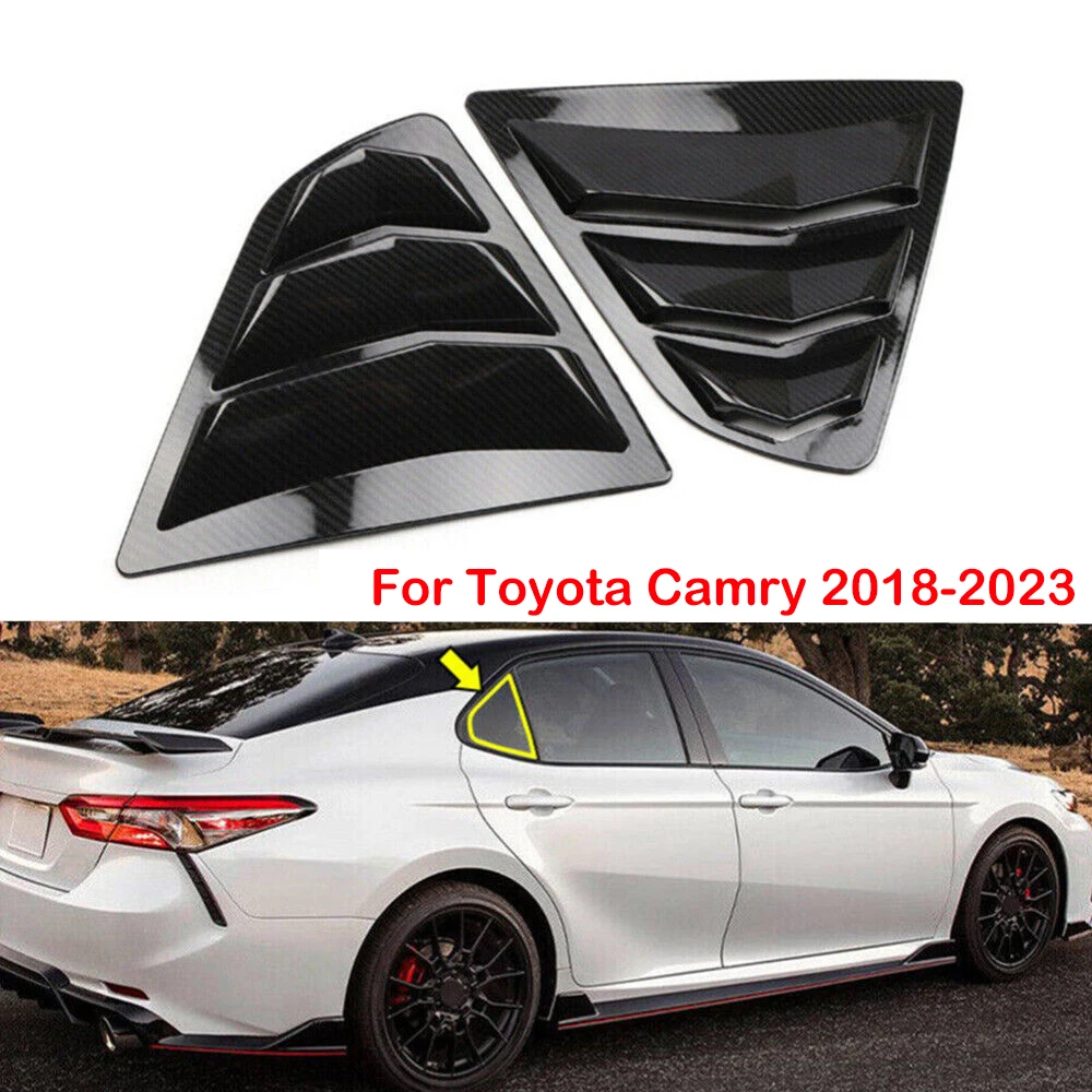 For-Toyota-Camry-Sedan-2018-2023-Car-Rear-Louver-Window-Side-Shutter ...