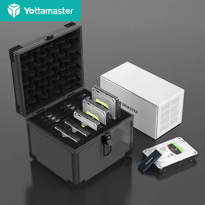 Yottamaster-14Bay-Hard-Disk-Storage-Box-3-5-Inch-Aluminum-Protective ...