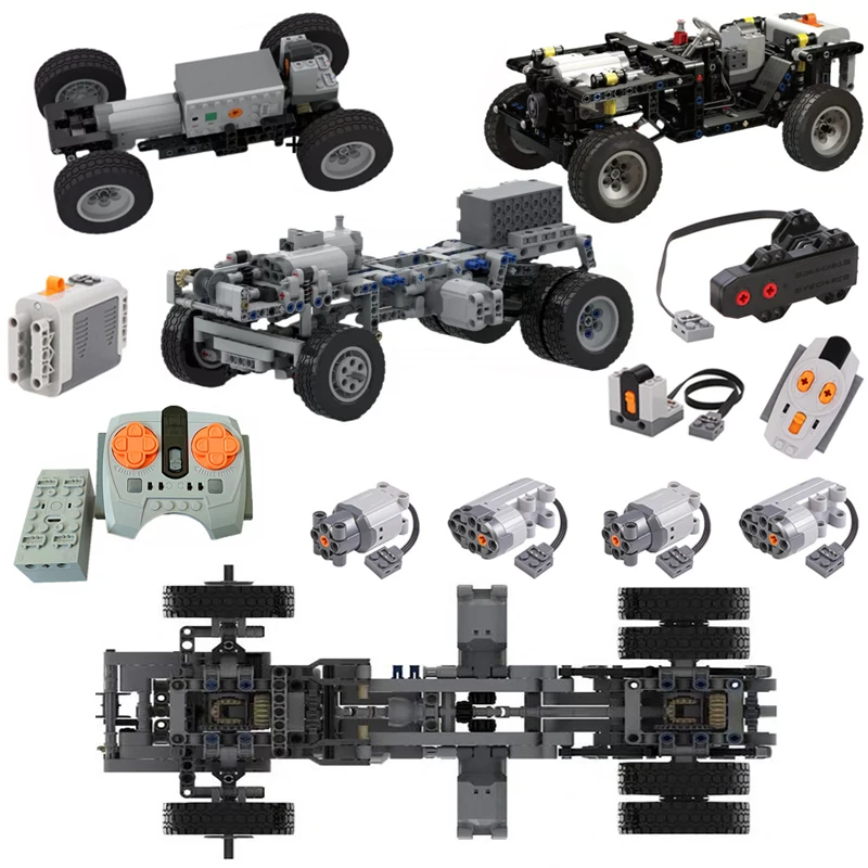 MOC-Building-Blocks-High-Tech-Power-Remote-Control-Vehicle-Frame-RC-Car ...