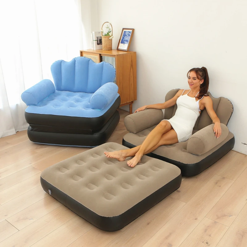 New-Folding-Dual-purpose-Inflatable-Sofa-Bed-Thickened-PVC-Lazy-Sofa ...