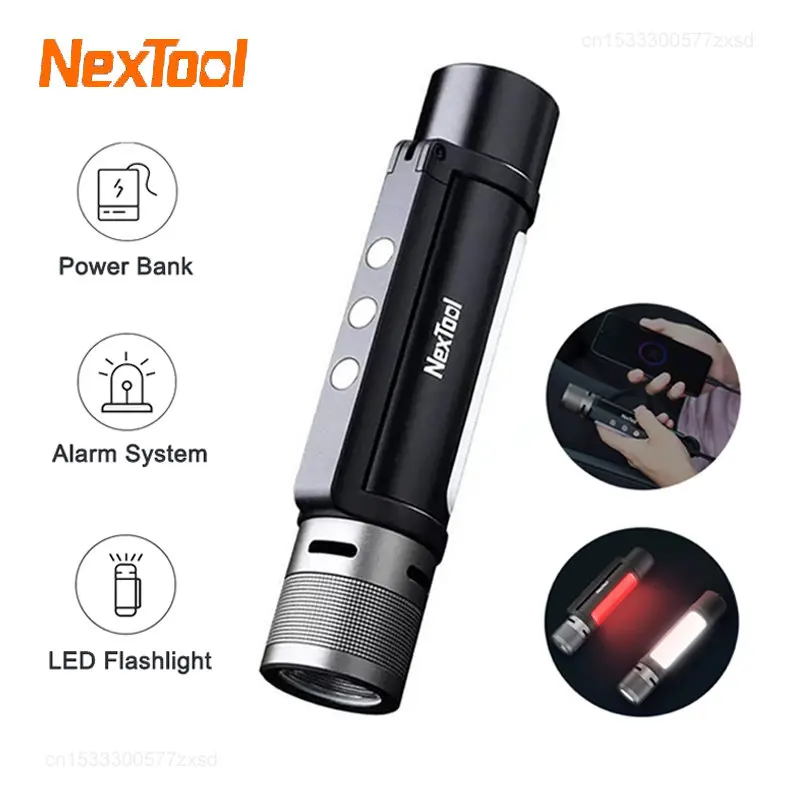 Nextool ao ar livre 6 em 1 lanterna led ultra brilhante tocha zoomable ...