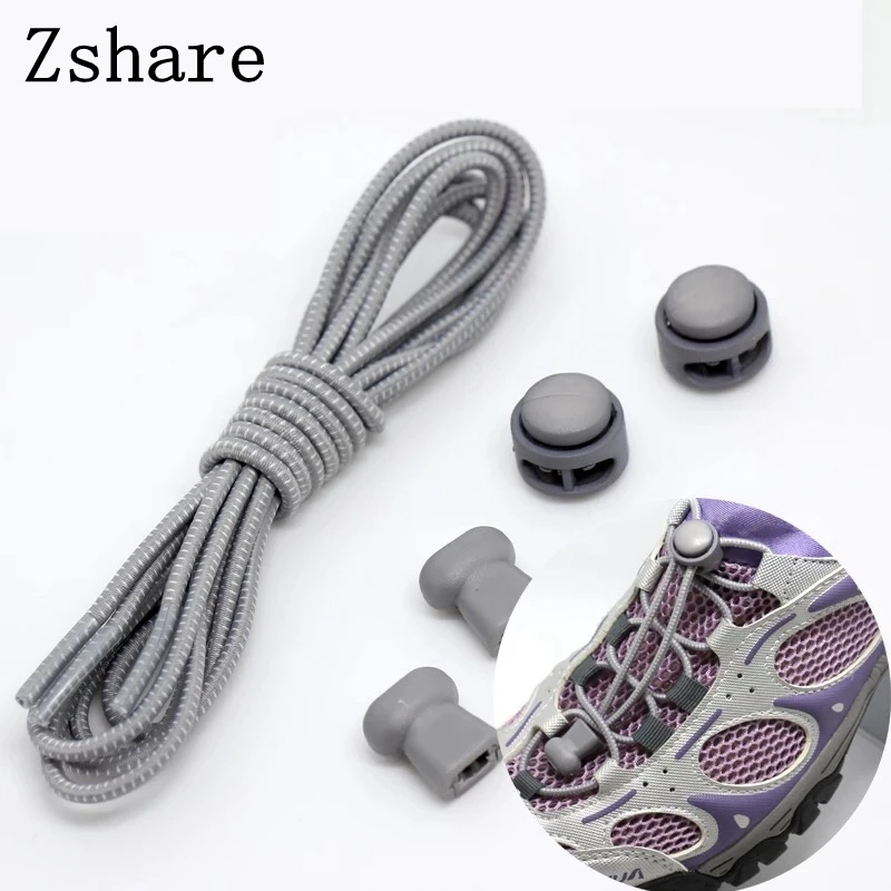 100CM-Stretching-Lock-lace-22-Colors-1pair-Locking-Shoe-Laces-Elastic ...