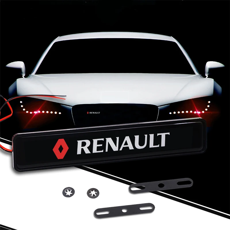 Car Decorative Light LED Front Hood Grille Emblem Badge Decor For ...