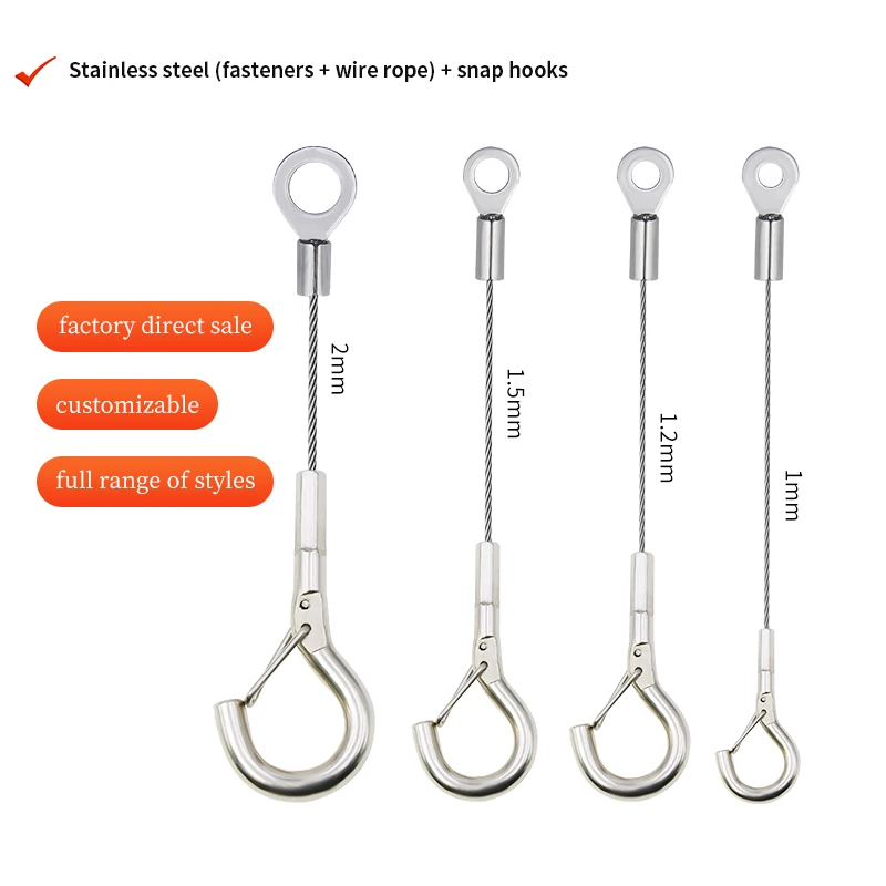 2PCS-Stainless-Steel-Wire-Rope-Hanger-Hooks-Limit-Rope-Lamps-and-Lights ...