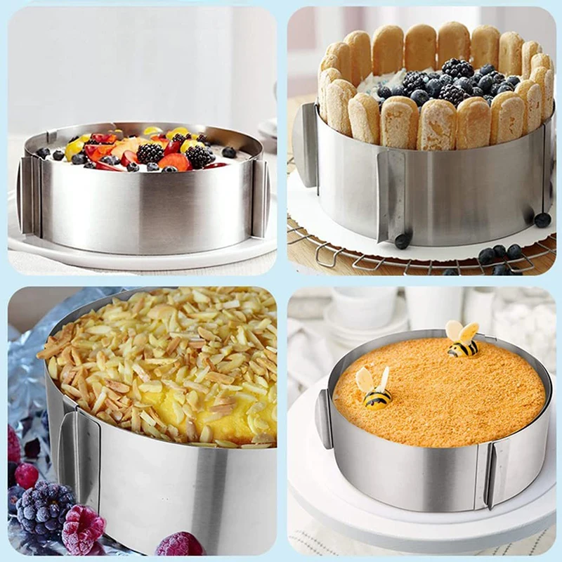 430-Stainless-Steel-16-30cm-Telescopic-Mousse-Ring-Circle-Mold ...