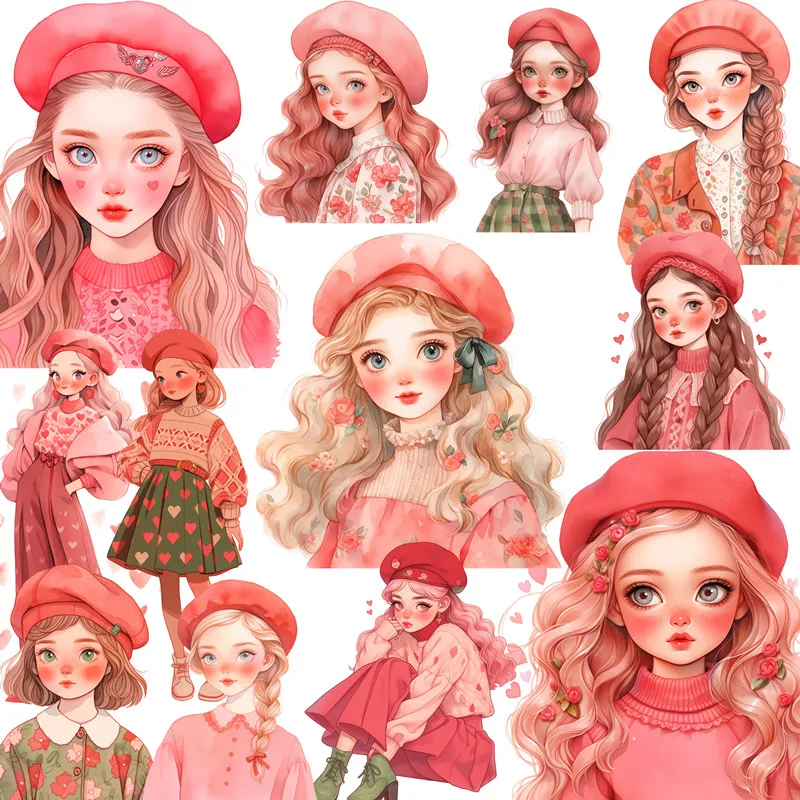 Pink-Girl-Stickers-Crafts-And-Scrapbooking-stickers-kids-toys-book ...