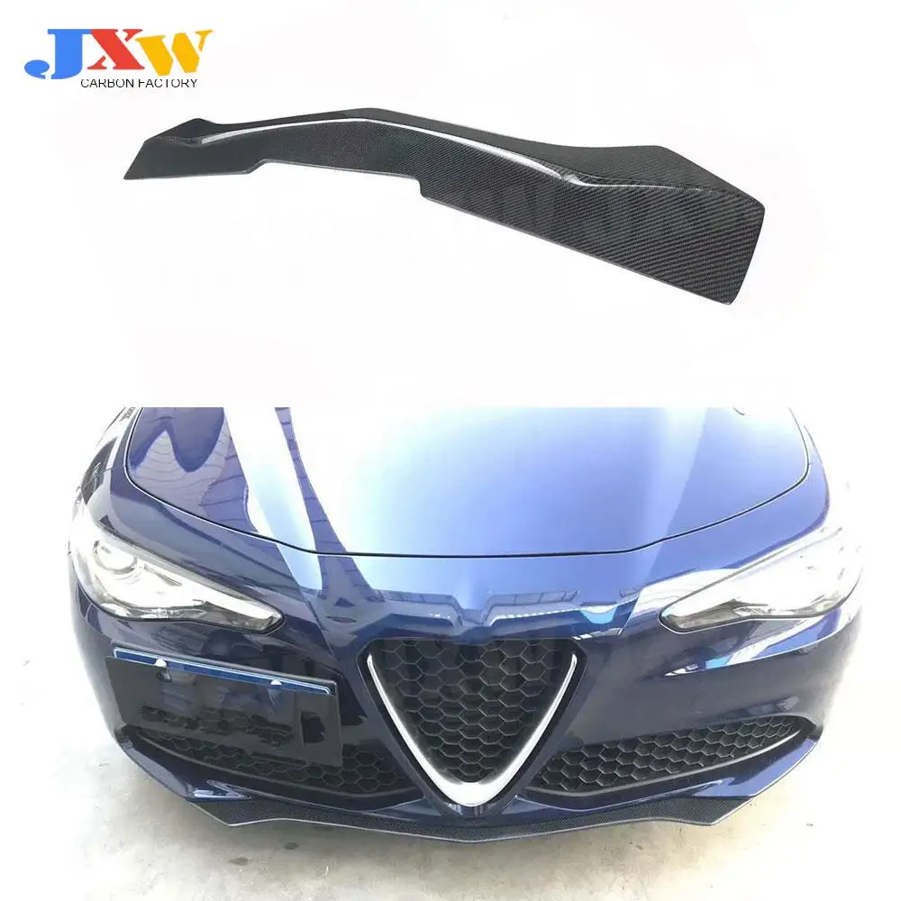 Carbon Fiber Car Front Lip Spoiler For Alfa Romeo Giulia Sedan 2015 ...