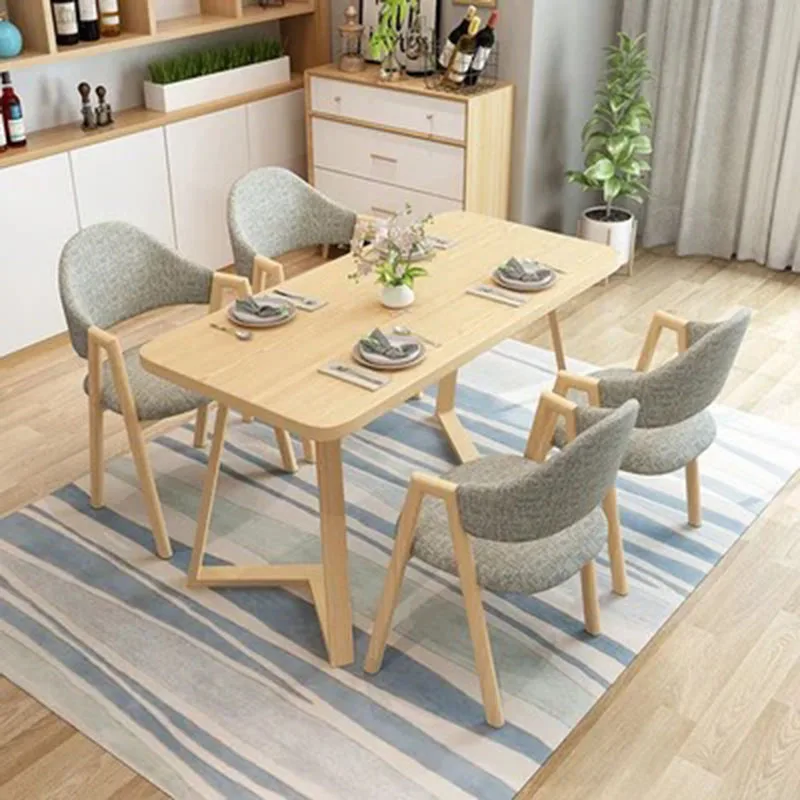 Wooden-Trendy-Dining-Table-Design-Modern-Office-Salon-Table-Elegant ...
