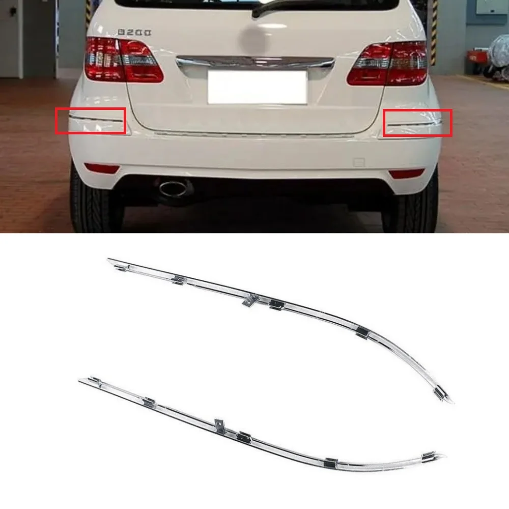 Rear-bumper-chrome-decorative-strip-For-Mercedes-Benz-B-Class-W245-2009 ...