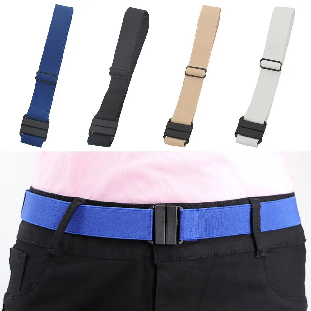 Elastic Stretch All match Slim Elastic Band Adjustable Thin Waist Belt ...
