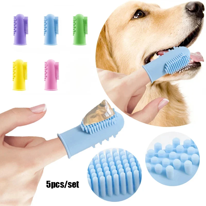 5pcs-set-Dog-Finger-Toothbrush-Pet-Teeth-Cleaning-Breath-Brush-Soft ...