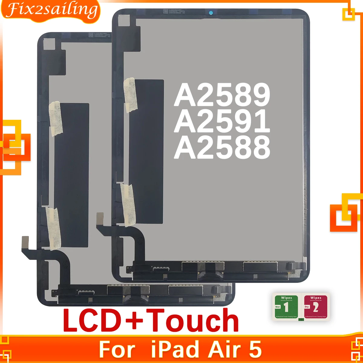 Original LCD For iPad Air 5 5th Gen Air5 2022 A2588 A2589 A2591 Display ...