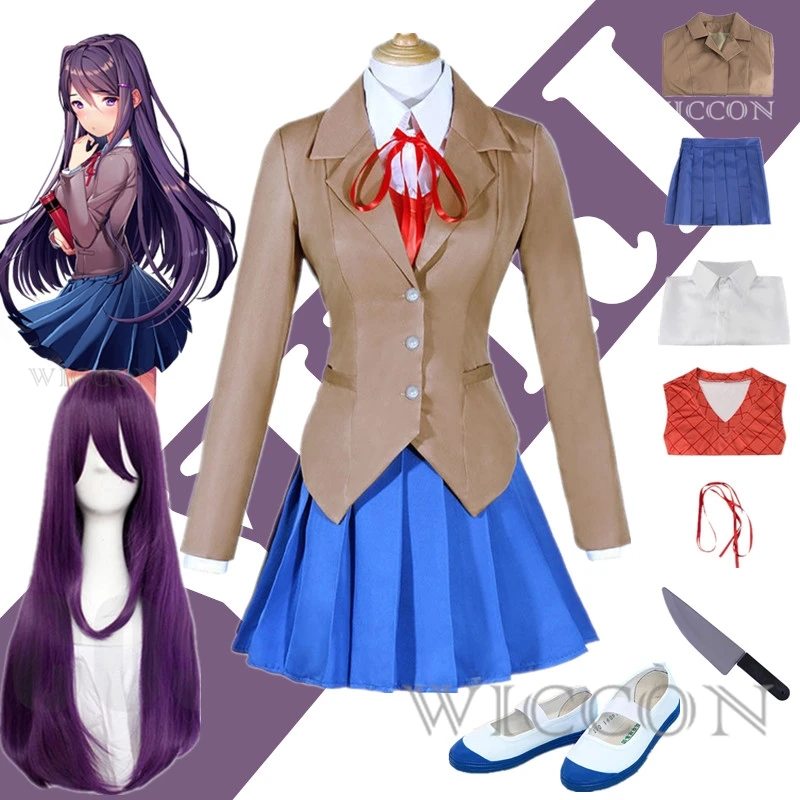 Game-Doki-Doki-Literature-Club-Cosplay-Yuri-Costume-Cosplay-Yandere ...
