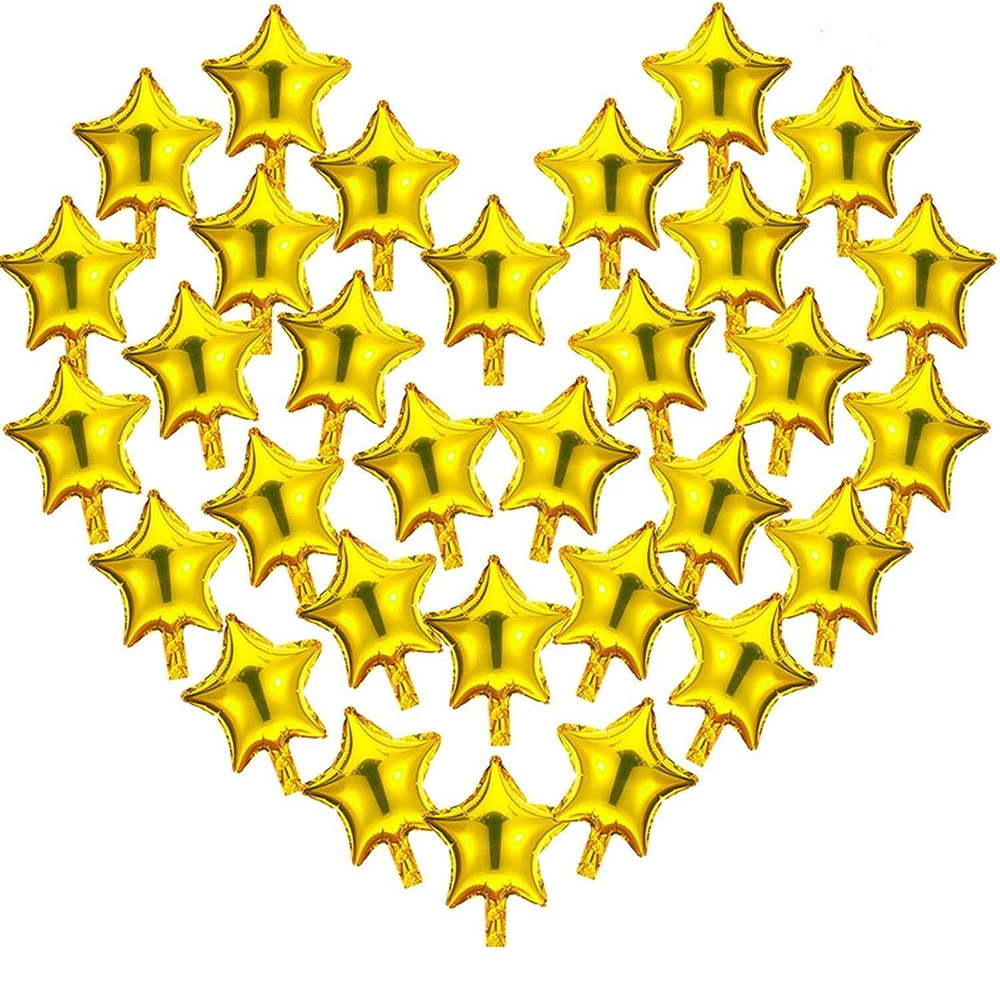 6pcs-Star-Foil-Balloon-Set-Gold-Silver-Red-Star-Shaped-Mylar-Balloons ...