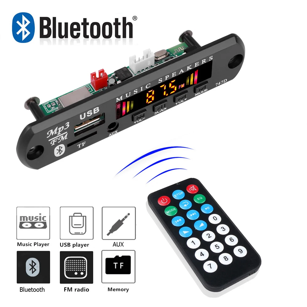 Kebidu-Bluetooth-5-0-Kit-per-auto-scheda-di-decodifica-MP3-Wireless ...