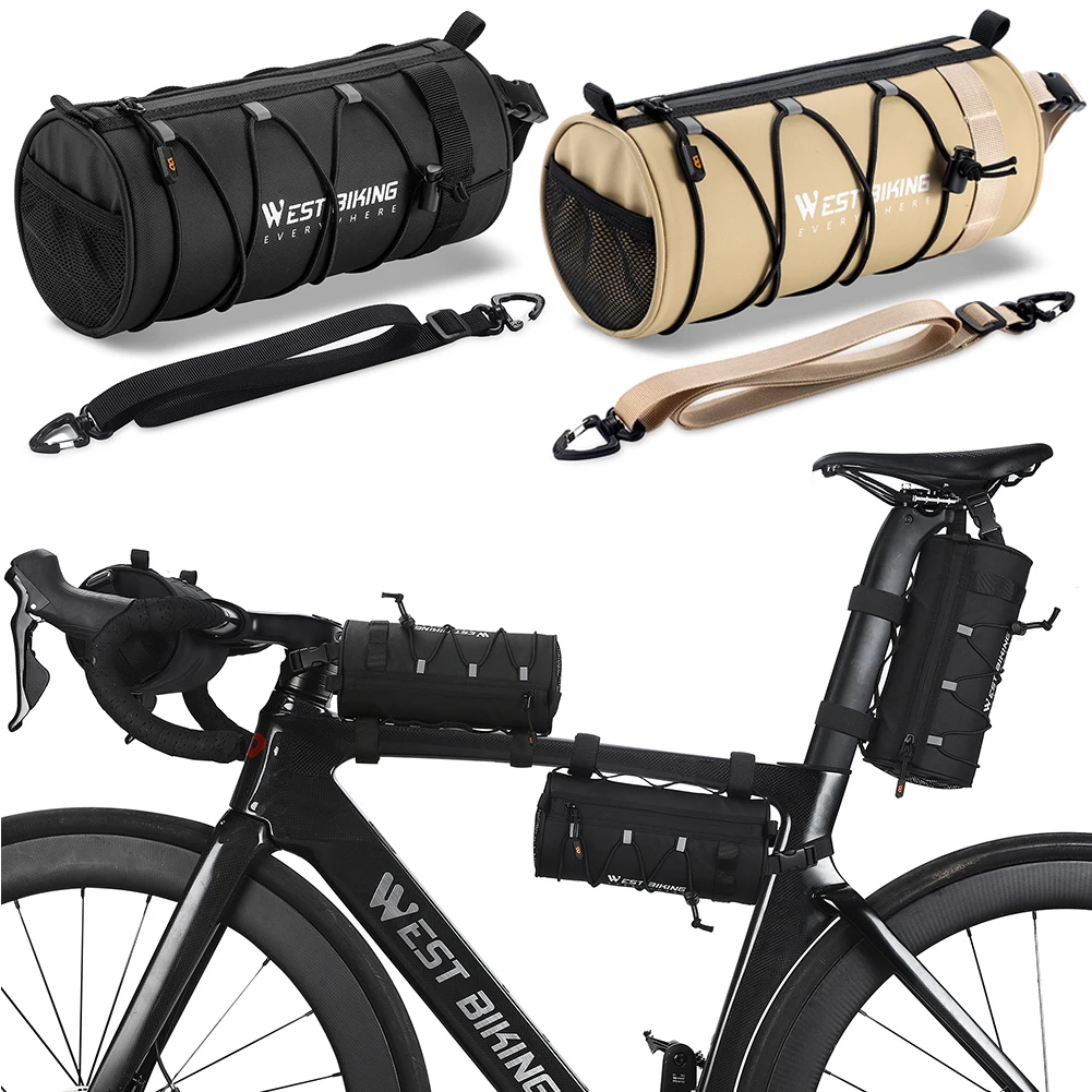 2L-Bicycle-Handlebar-Bag-with-Side-Mesh-Pocket-Cycling-Frame-Pannier ...