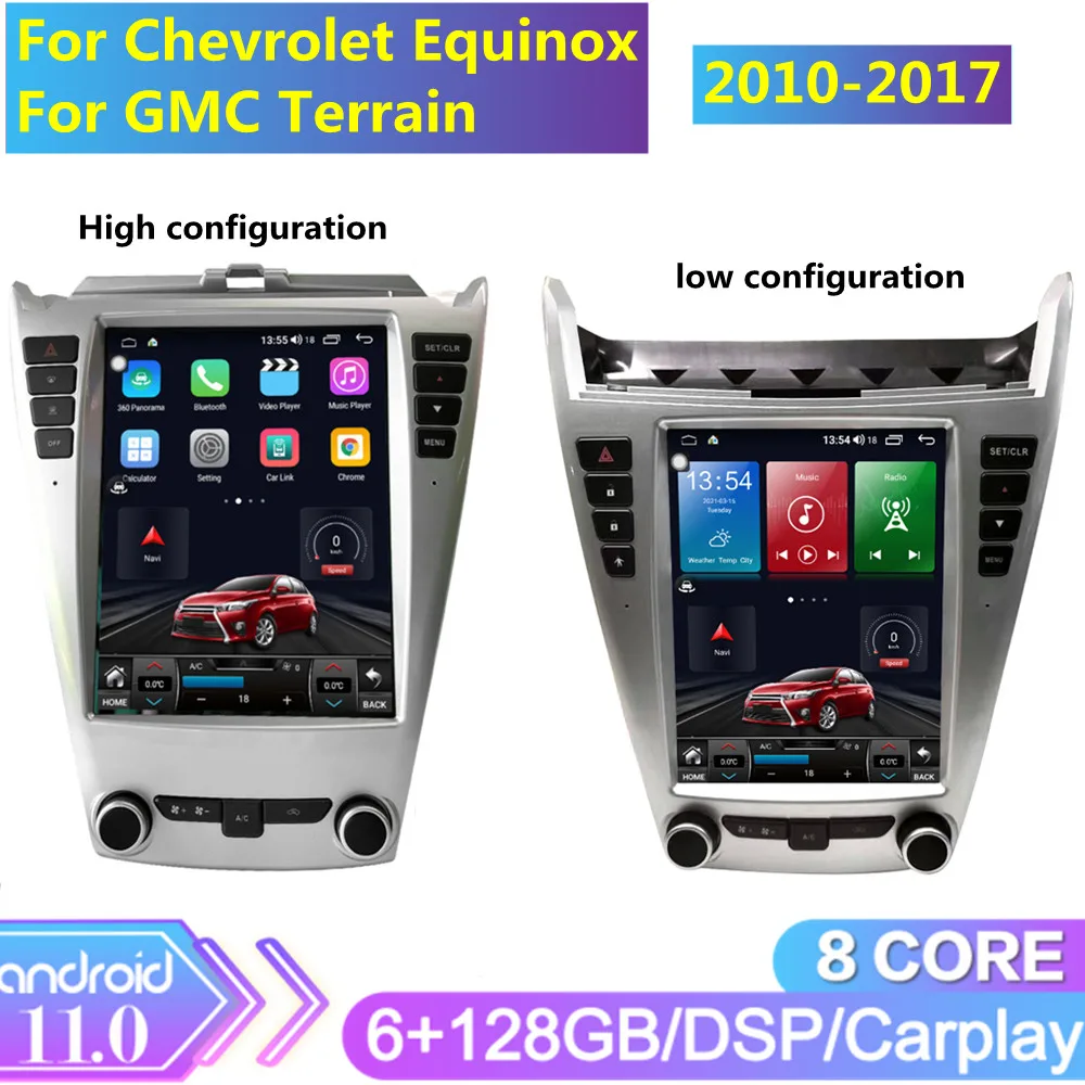 For-Chevrolet-Equinox-For-GMC-Terrain-2010-2017-Android-11-Car-Radio ...
