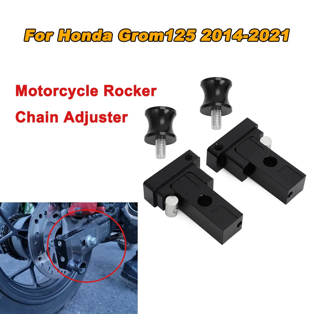 Billet-aluminum-Black-Motorcycle-Rocker-Chain-Adjuster-Shaft-Kit-For ...