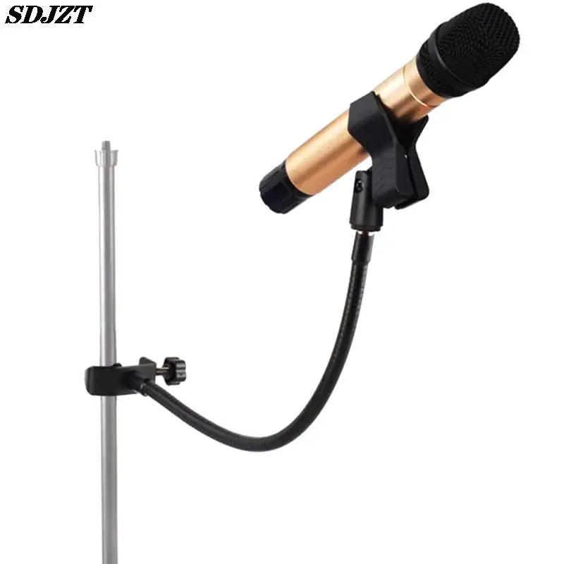Iron Desk Mic Stand Universal Hose Shelves with Heavy Duty Desk Clamp ...