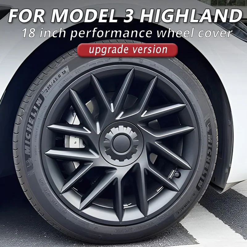 4PCS HubCaps For New Tesla Model 3 Highland 18 Inch Performance Wheel ...