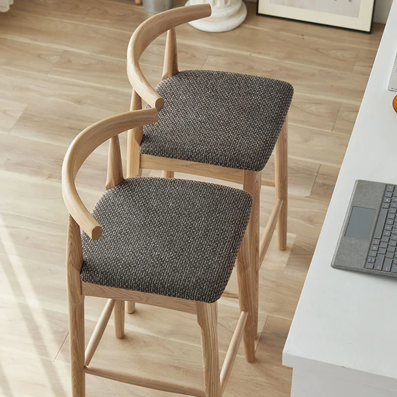 Luxury-Wood-Stool-Nordic-Design-High-Modern-Chair-Office-Furniture ...