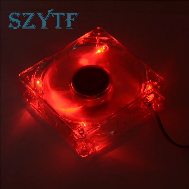PC-Computer-Fan-PC-Fan-Unit-Fan-8025-8cm-With-Red-LED-Lights-Chassis ...