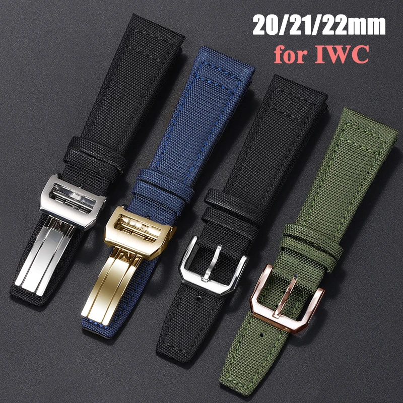 20mm-21mm-22mm-Nylon-Watch-Strap-for-IWC-Pilot-Fabric-Series-Watch ...