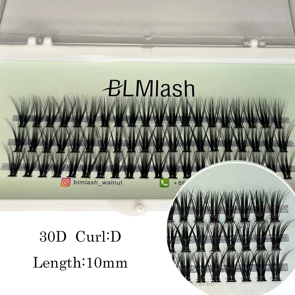 60 Bundles Mink Eyelash Extension Natural 3D Russian Volume Faux ...