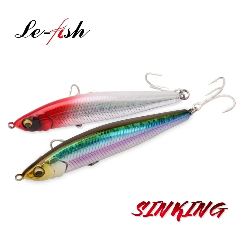 Le-fish-75mm-85mm-95mm-105mm-Sinking-Fishing-Lure-Weight-Bass-Tackle ...