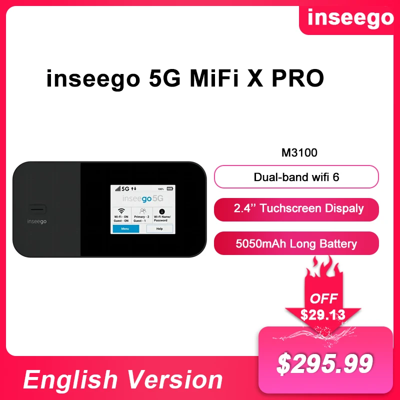 Inseego-MiFi-X-PRO-5G-M3100-Portable-Wireless-WiFi-Dual-band-Mobile ...