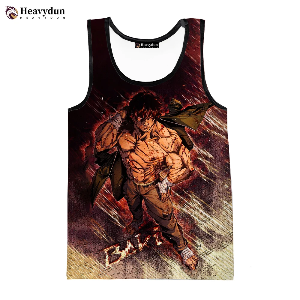 2023 Anime Baki the Grappler 3D Tank Tops Men Women Harajuku Streetwear ...