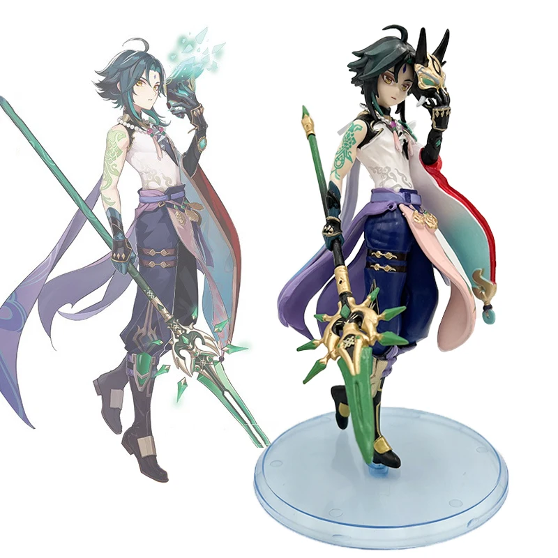 Figura DE ACCIÓN DE Genshin Impact Xiao, juguete coleccionable de 20cm ...