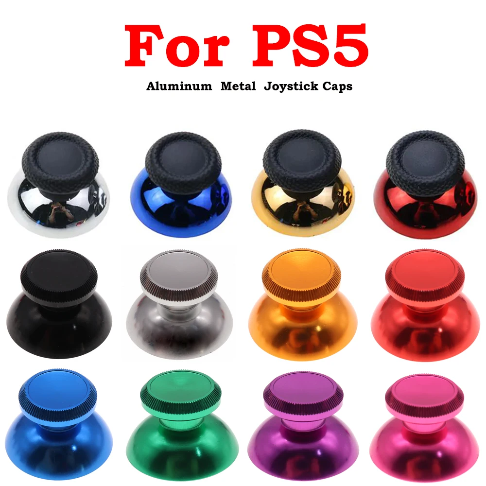 2pcs Aluminum Metal Analog Joystick thumb Stick Grip Cap For PS5 ...