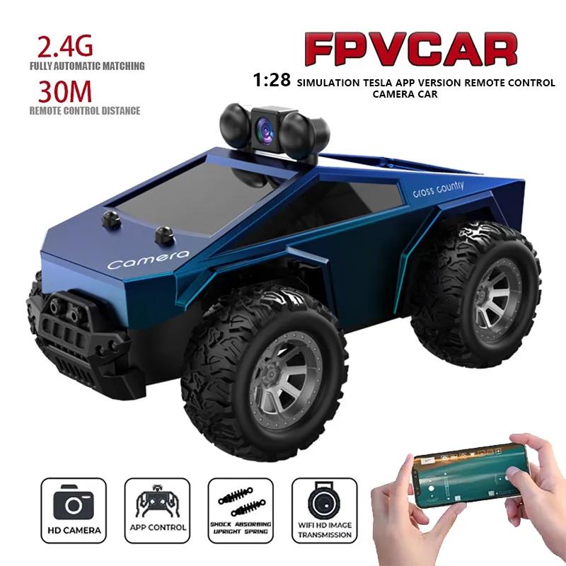 KF29 1:28 Rc Car With FPV Camera Wifi Real-time Transmission High-Speed ...
