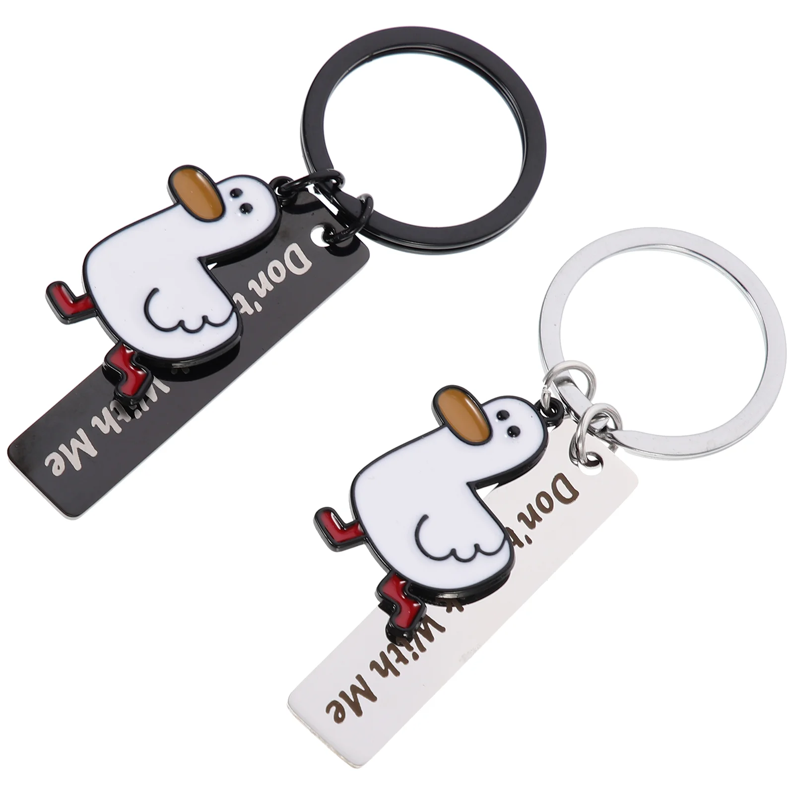 2-Pcs-Duck-Hanging-Ornament-Key-Chain-Shaped-Keychains-Anniversary ...