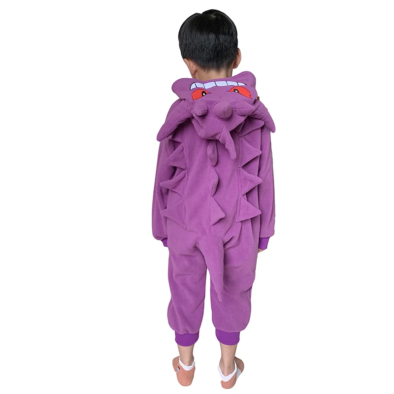 Gengar Onesie Kigurumi For Kids Pokemon Cosplay Costume Pajama ...
