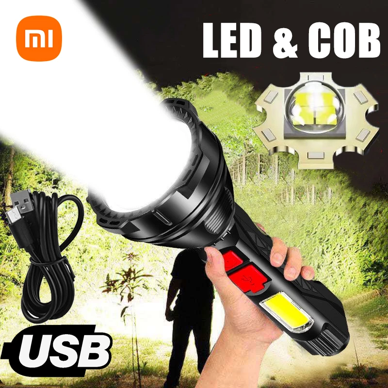 Xiaomi – Lampe De Poche Tactique À 9 Led, Longue Distance, Torche D ...