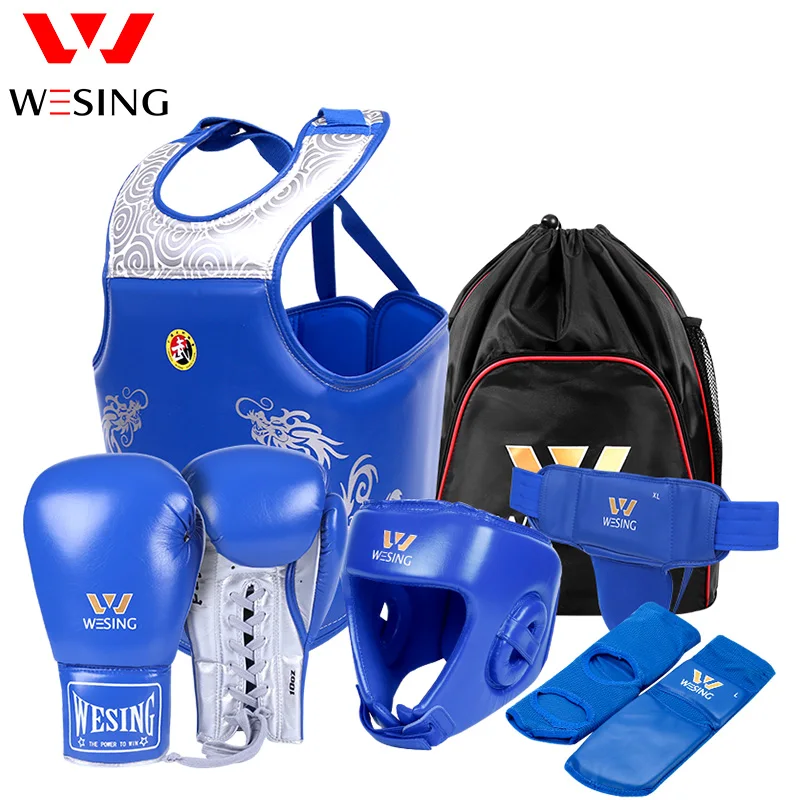 Wesing-Professional-6Pcs-Set-Sanda-Protective-Gear-Full-Set-Head ...